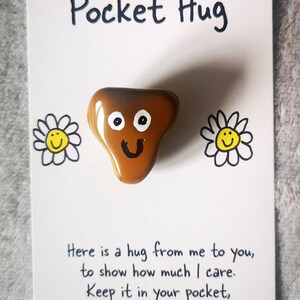 Crystal Pocket Hug, Letterbox Gift, Poem Card, Pick Me up Gift, I Miss ...
