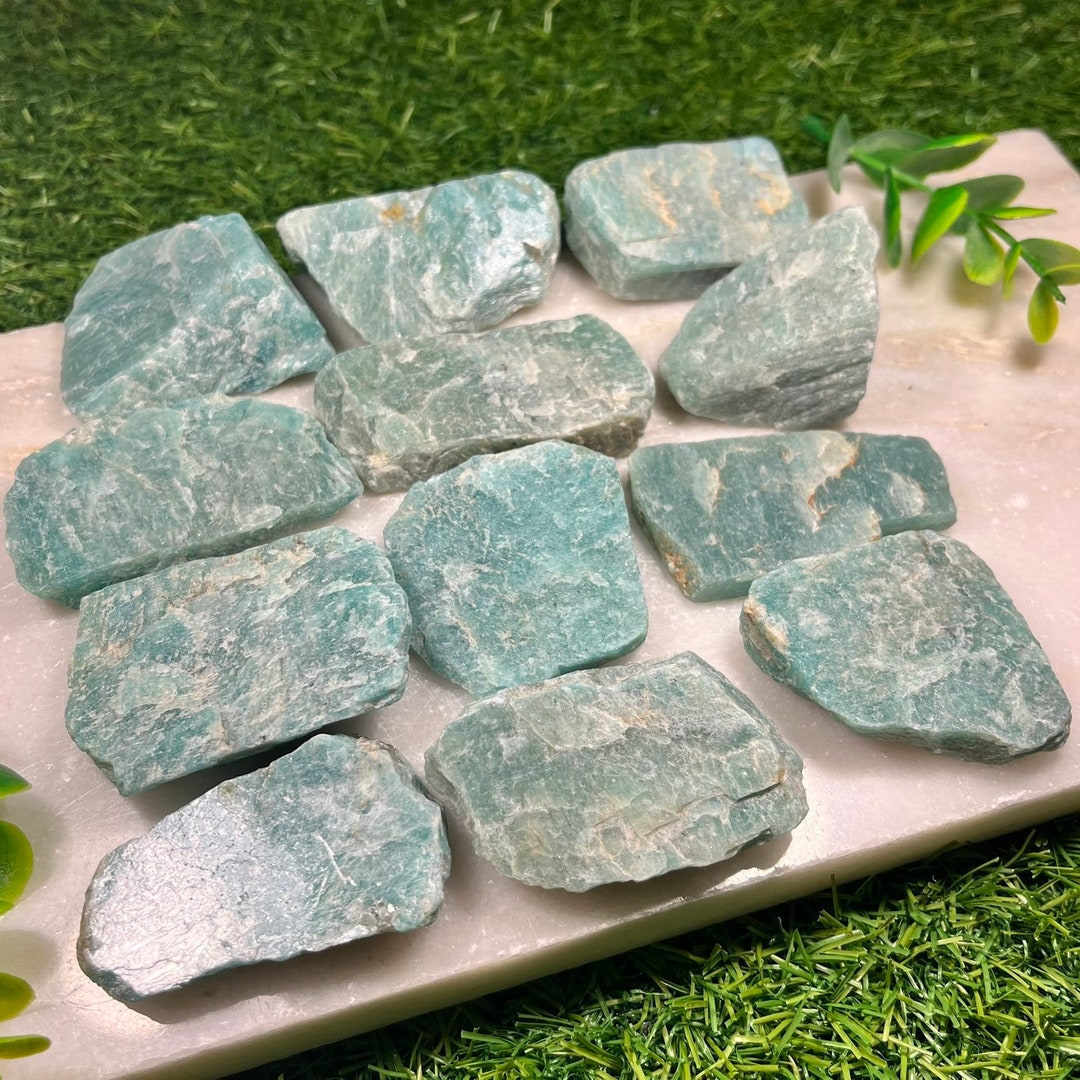 Raw Amazonite Crystals, Consciously Sourced UK Healing Crystals ...