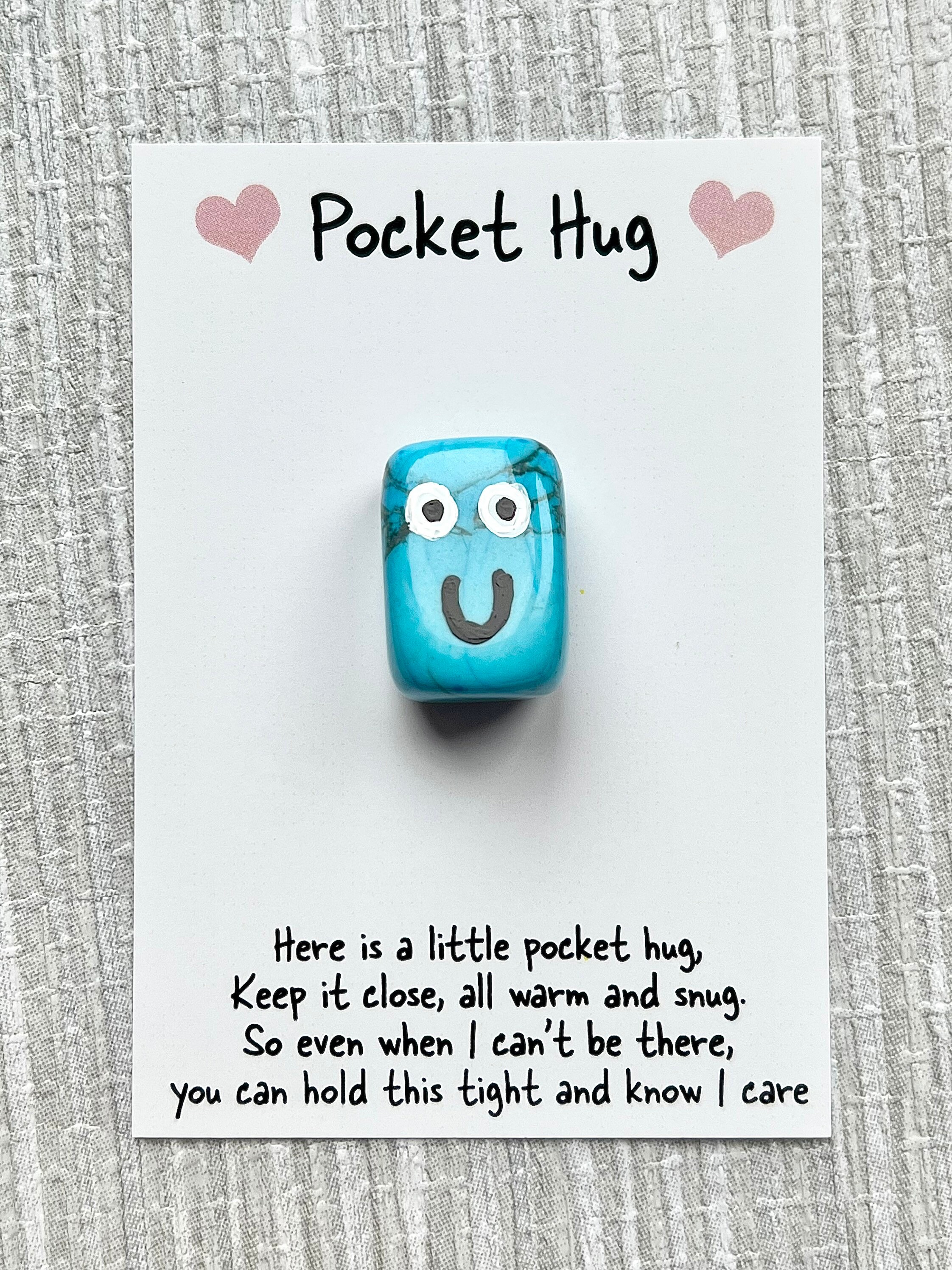 Valentines Day Pocket Hug Mothers Day Crystal Poem Gift and - Etsy UK