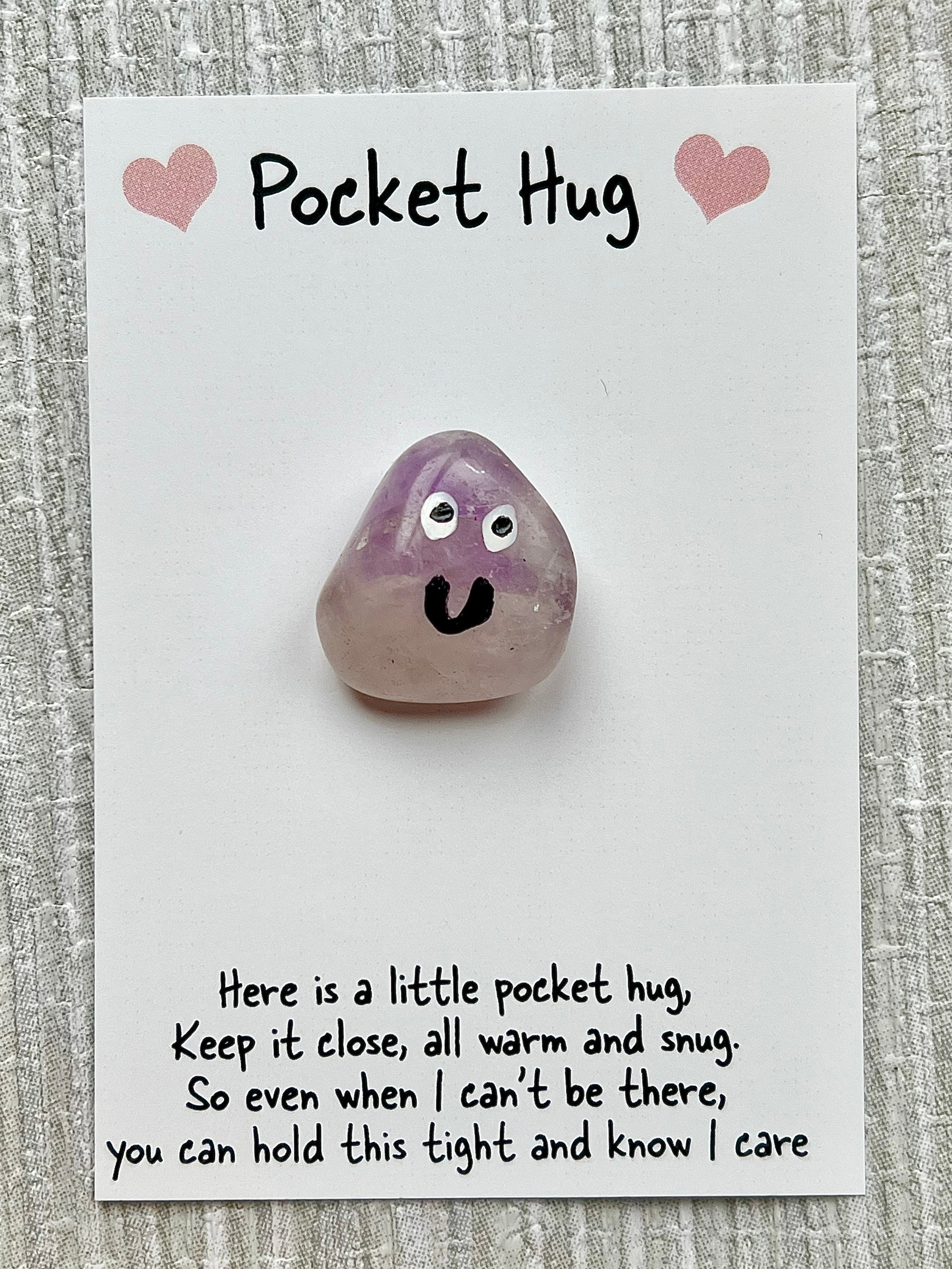 Valentines Day Pocket Hug, Mother’s Day Crystal Poem, Gift and Card ...