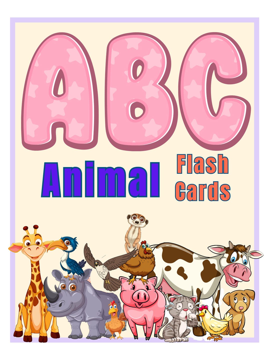 ABC Animal Flash Cards / Children Learning / Boost Memory / Engaging ...