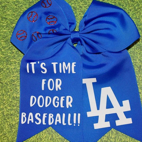 La Dodgers Hair Bow - Etsy