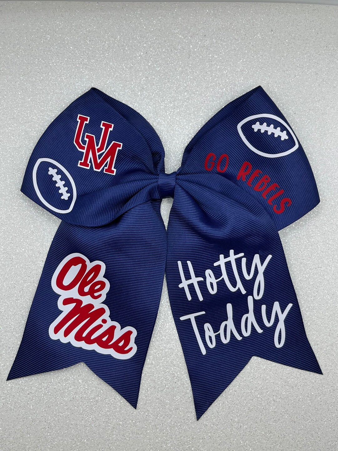 Custom College Team Hair Bow/ College Sport /personalized - Etsy
