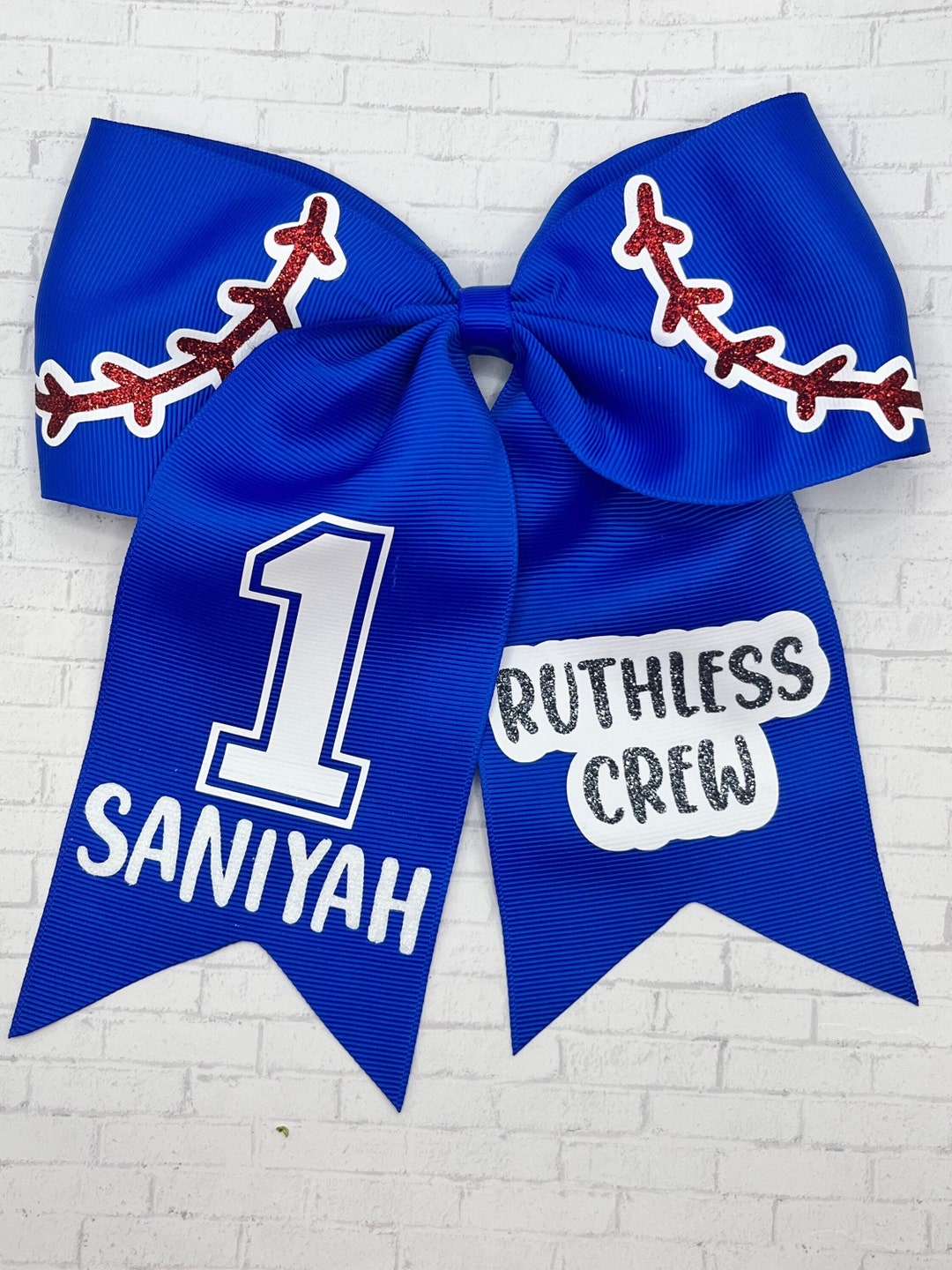 Custom Softball Team Hair Bow/ Softball Team Hair Bows / Team Mom ...