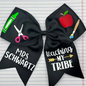 School Teacher Hair Bow / Large Cheer Hair Bow / Back to School ...