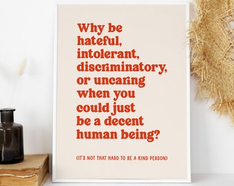 SOCIAL JUSTICE Poster Love Inspirational Quote Black Lives - Etsy