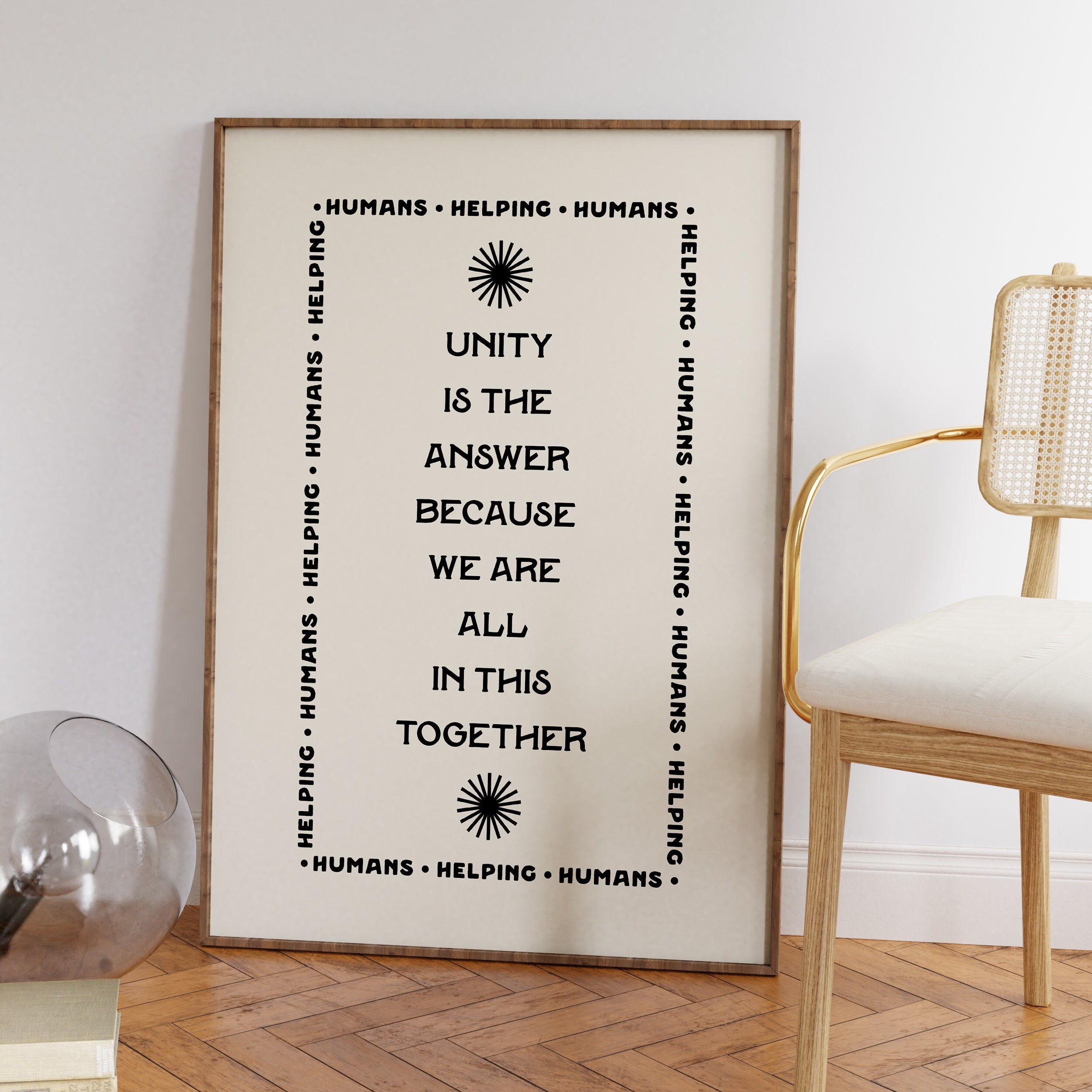 DIGITAL DOWNLOAD humans Helping Humans Typography Print, Wall Art, Home ...