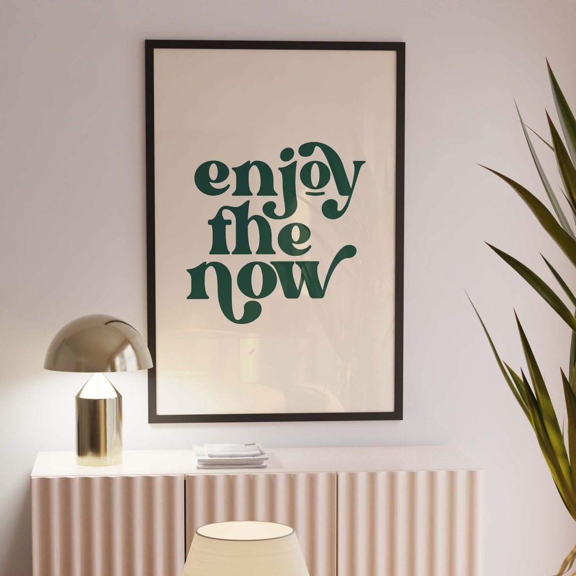 DIGITAL DOWNLOAD enjoy the Now Typography - Etsy