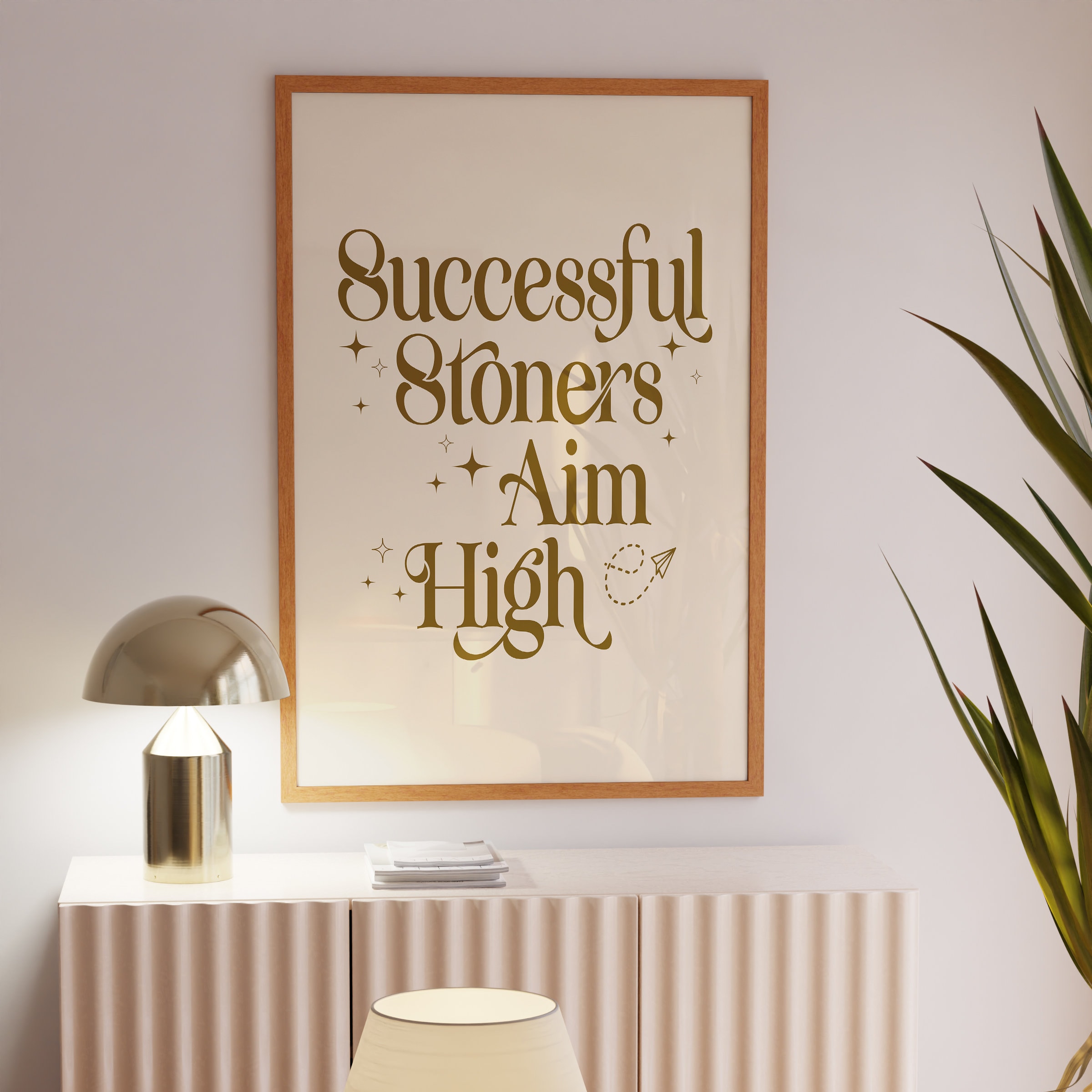 DIGITAL DOWNLOAD successful Stoners Typography Print, Cannabis Art ...