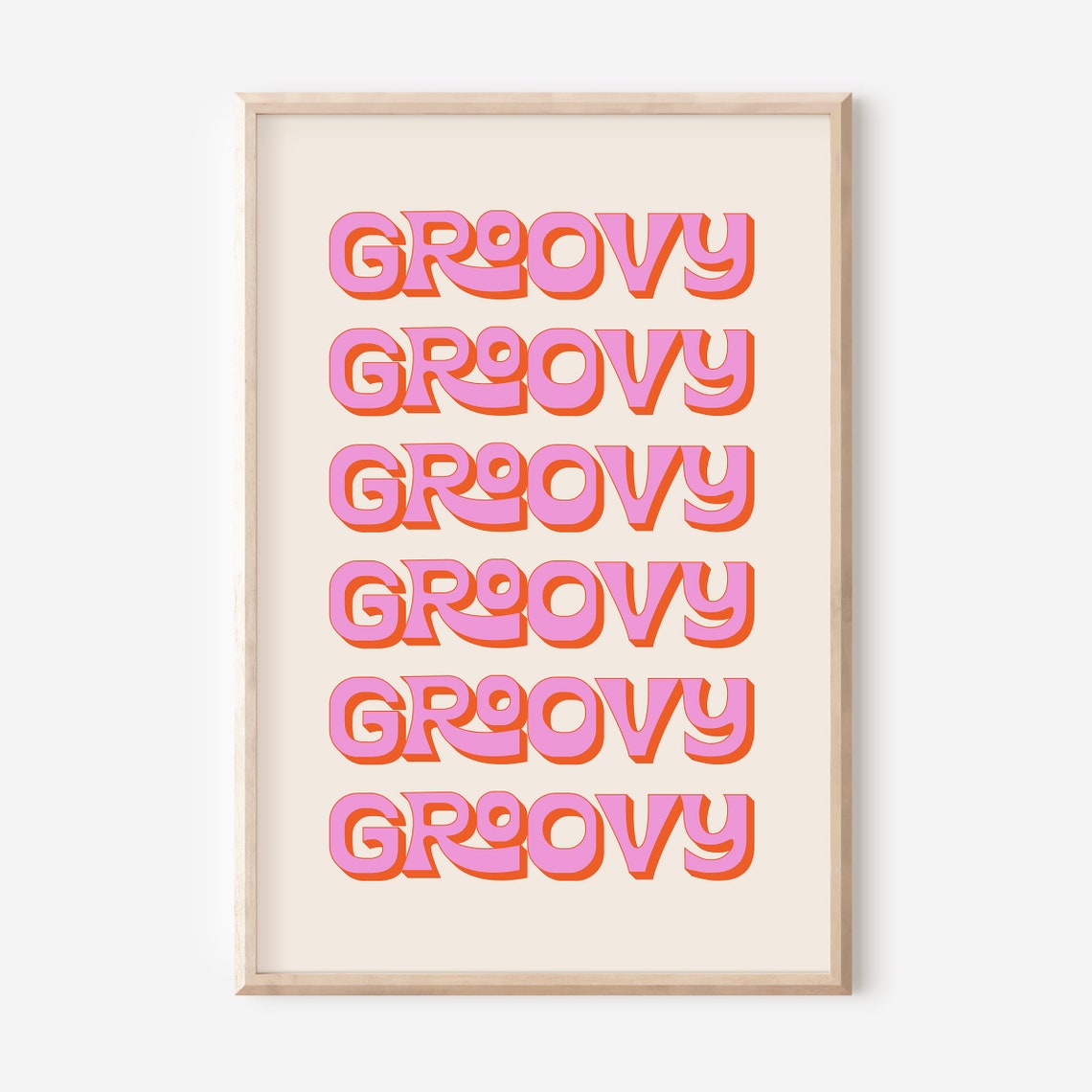 DIGITAL DOWNLOAD groovy Printable Wall Art 60s - Etsy