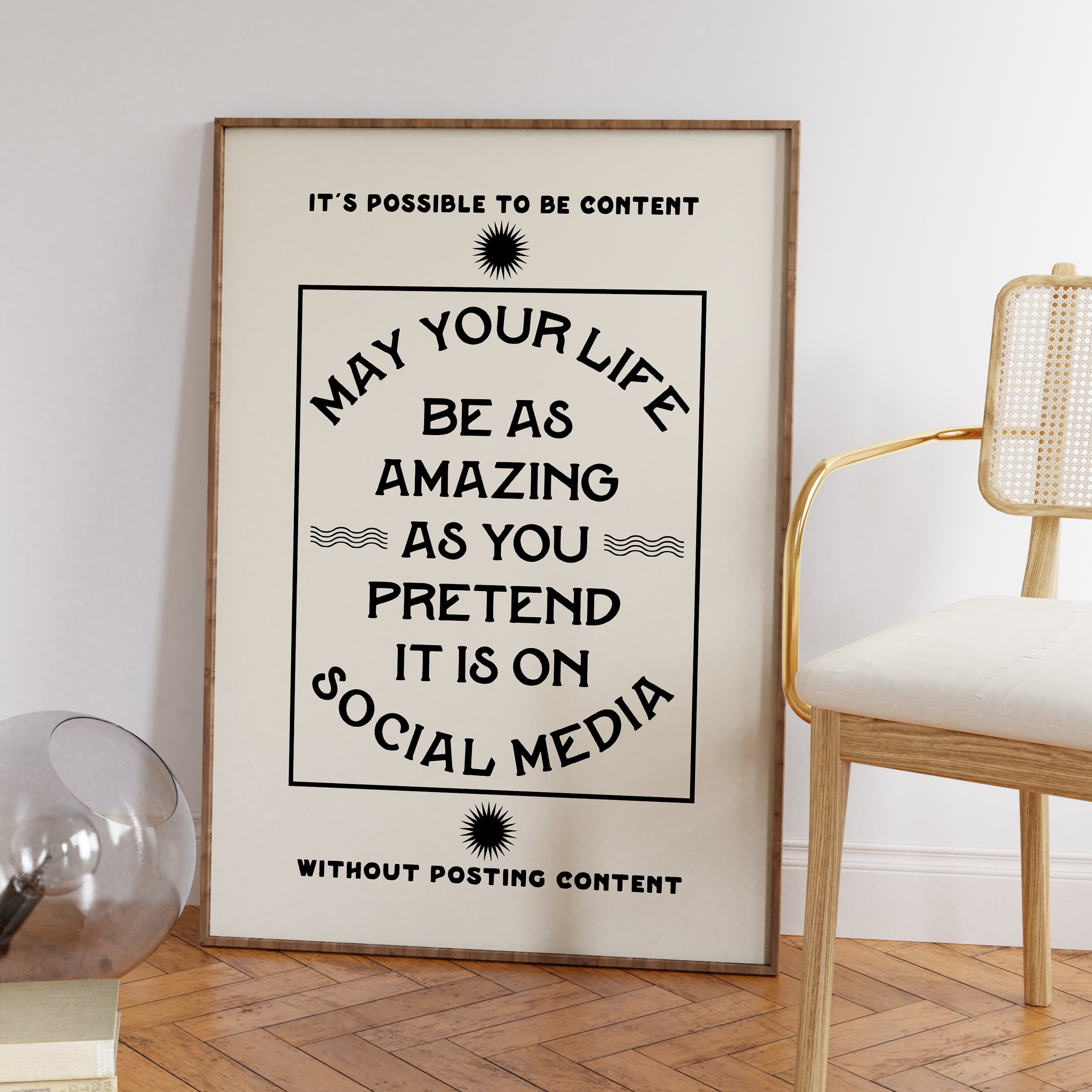 DIGITAL DOWNLOAD social Media Typography Print, Printable Wall Art ...