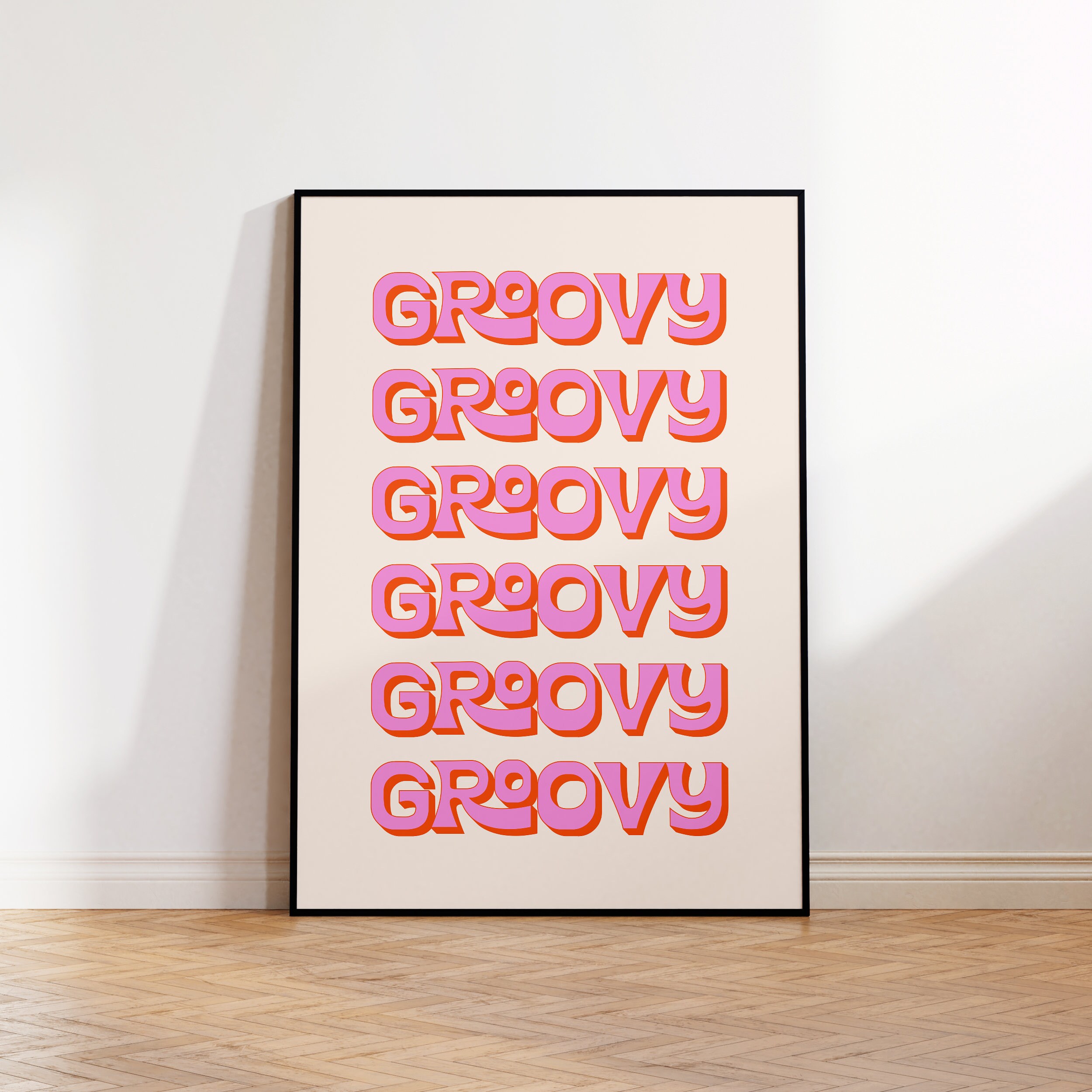 DIGITAL DOWNLOAD groovy Printable Wall Art 60s Decor, 70s Decor, Retro ...