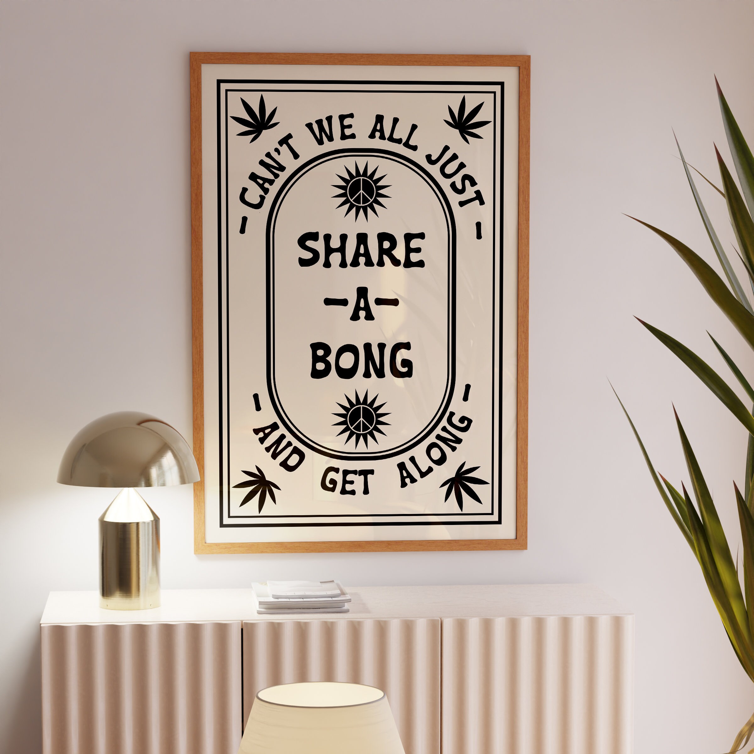 DIGITAL DOWNLOAD Printable Wall Art, Cannabis Art, Marijuana Poster ...