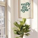 DIGITAL DOWNLOAD enjoy the Now Typography Printable Poster, Mantra ...
