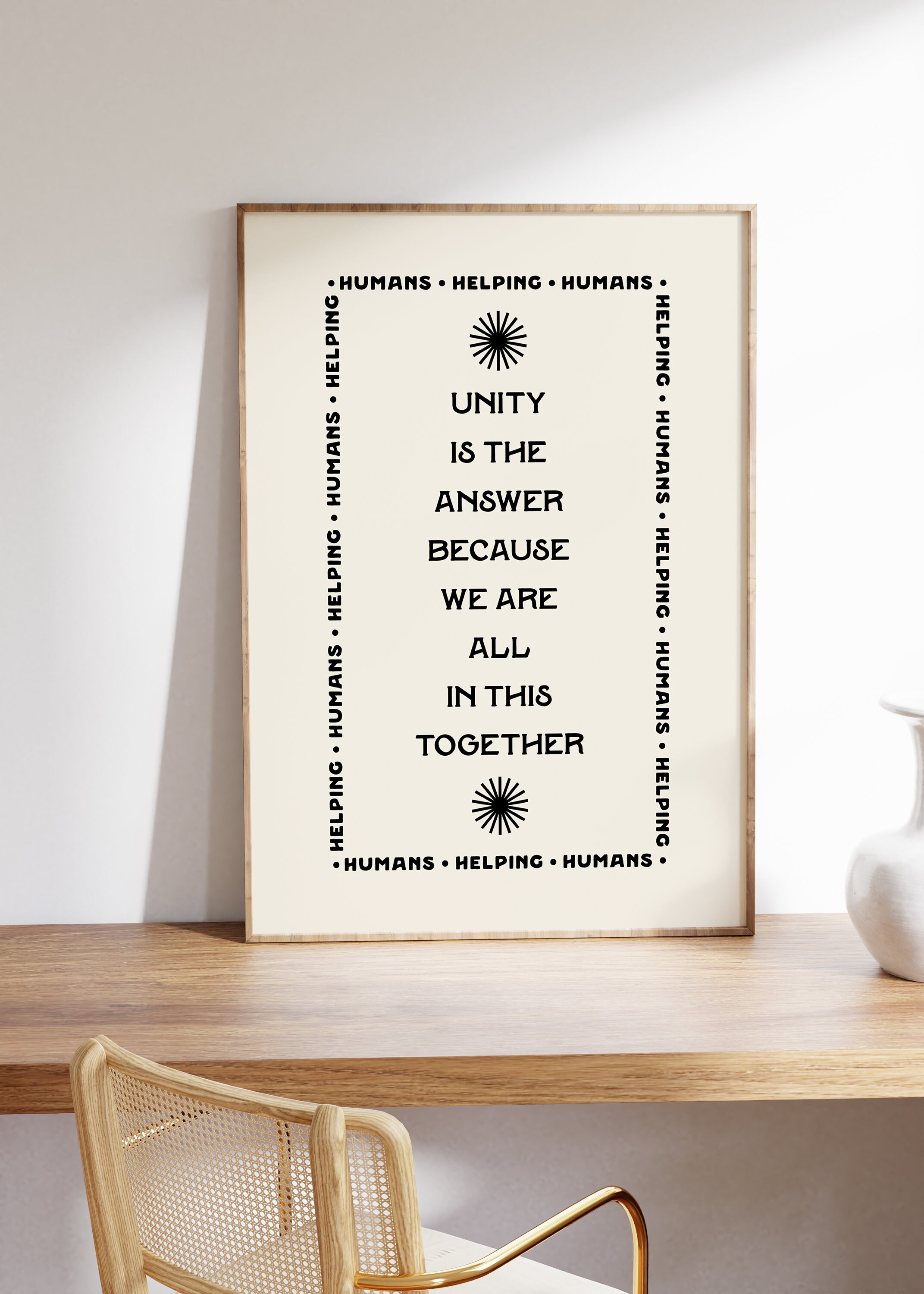 DIGITAL DOWNLOAD humans Helping Humans Typography Print, Wall Art, Home ...