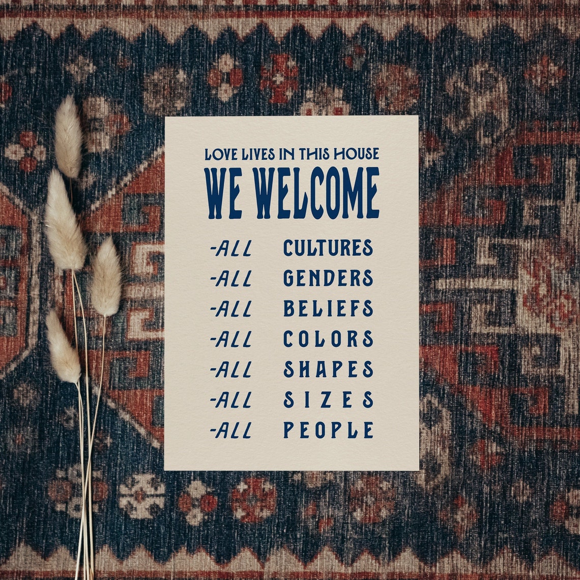 DIGITAL DOWNLOAD welcome Printable Wall Art, Typography Print, Home ...