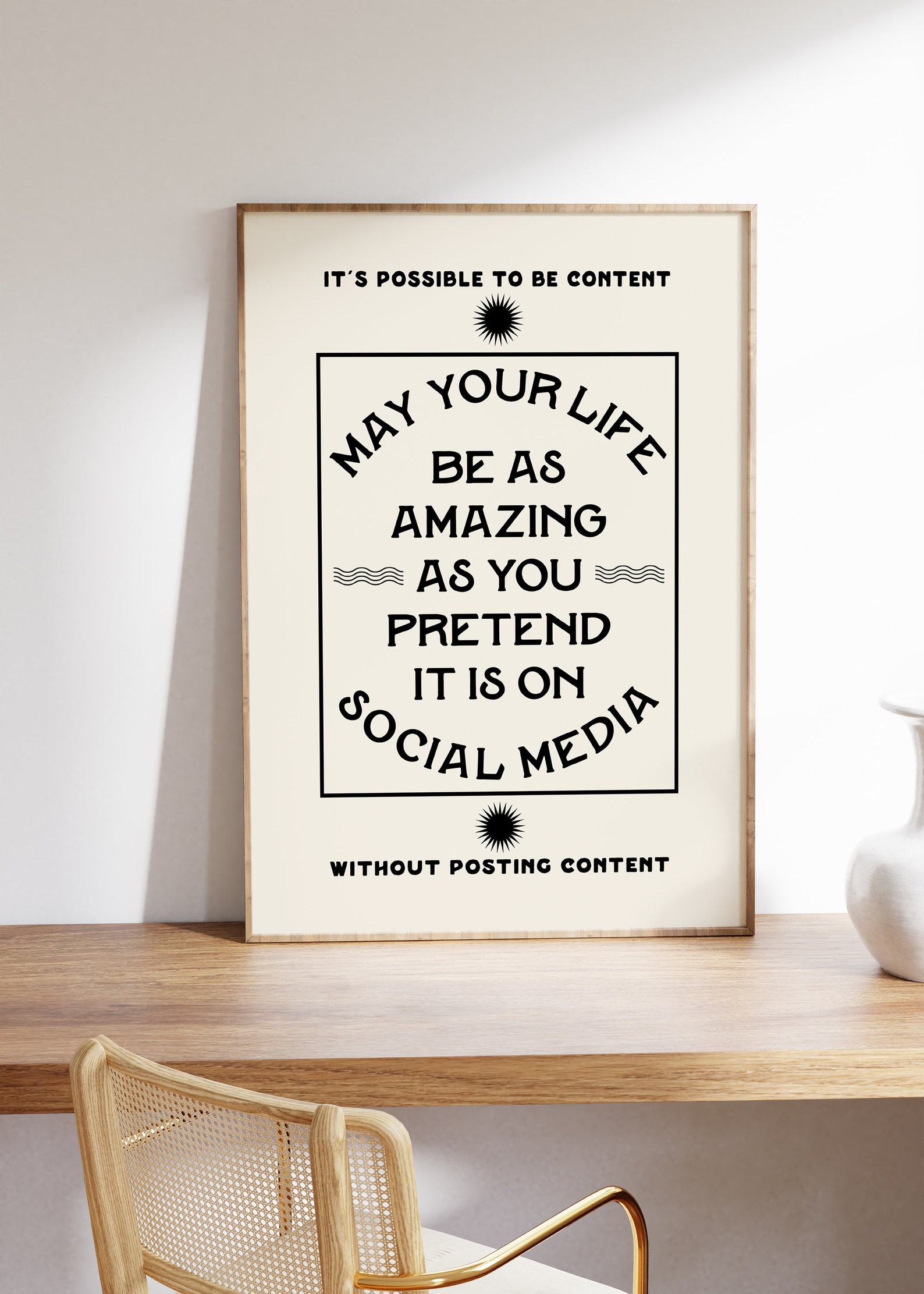 DIGITAL DOWNLOAD social Media Typography Print - Etsy