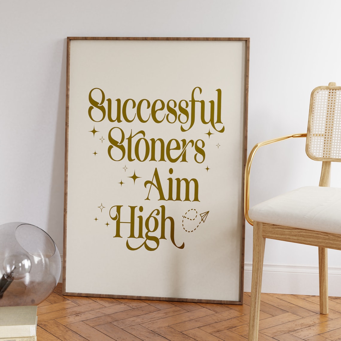 DIGITAL DOWNLOAD successful Stoners Typography Print, Cannabis Art ...