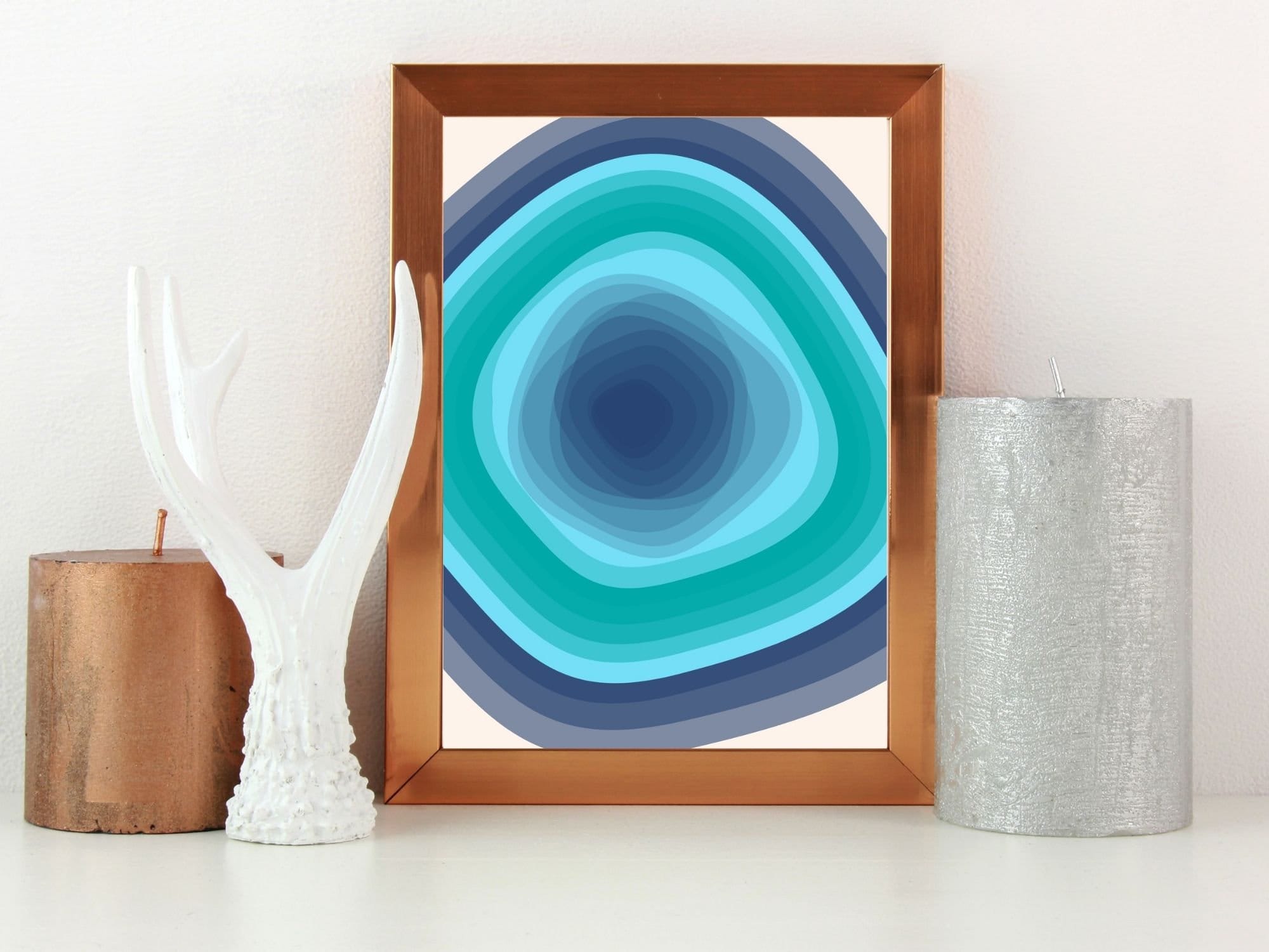 Digital Prints Gem and Mineral art Agate Printable Decor Geode Art ...