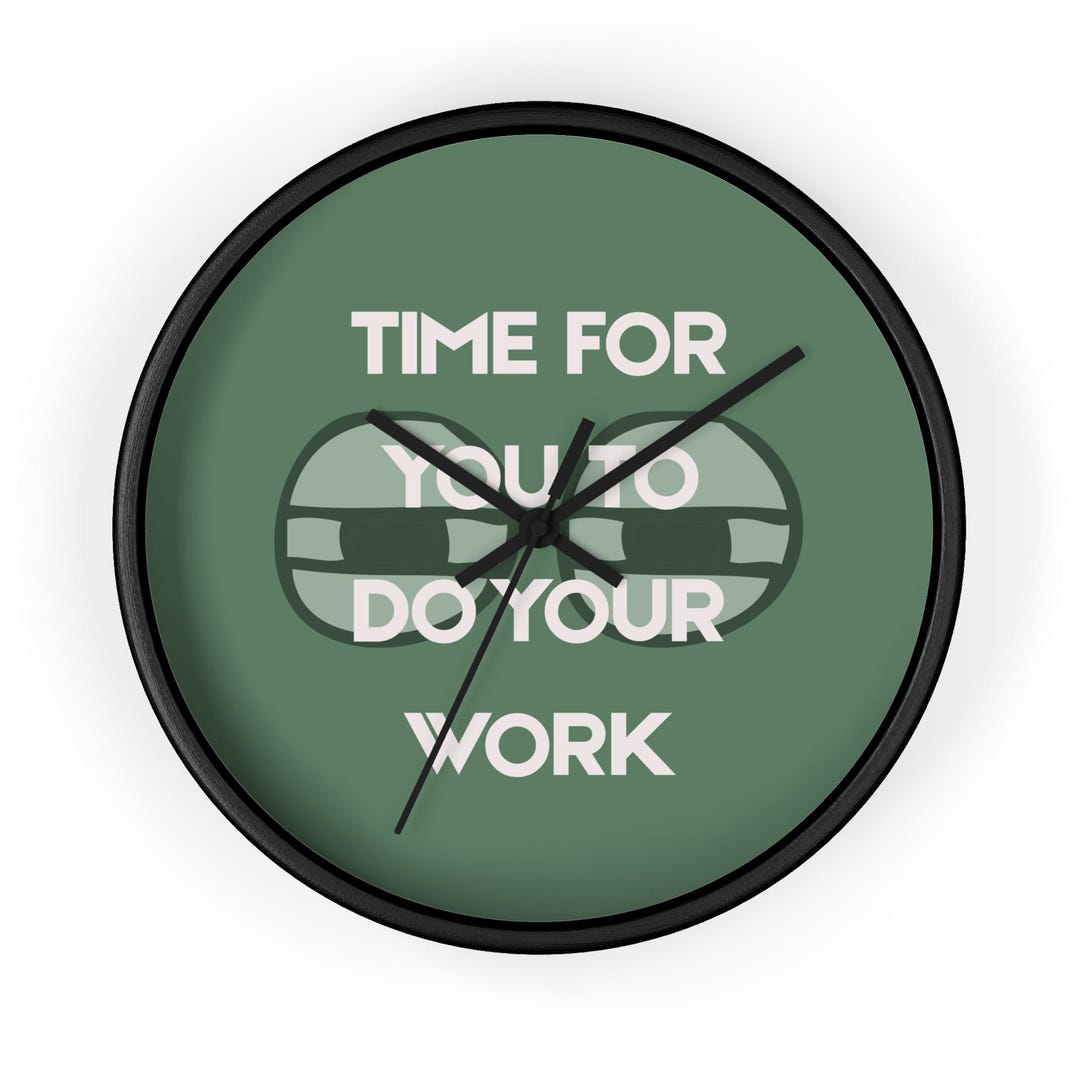 Classroom Wall Clock Funny Teacher Gift Stay on Task - Etsy