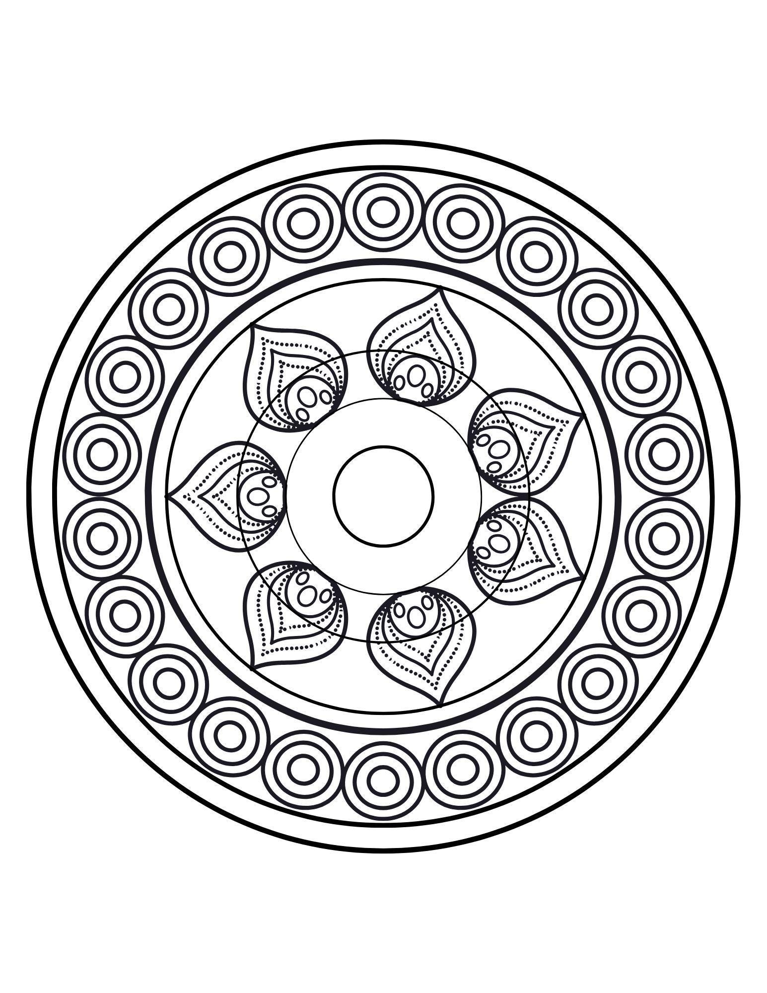 32 Mandala Coloring Pages Packet | Yoga Activity | Fine Motor Skill ...