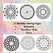 32 Mandala Coloring Pages Packet | Yoga Activity | Fine Motor Skill ...