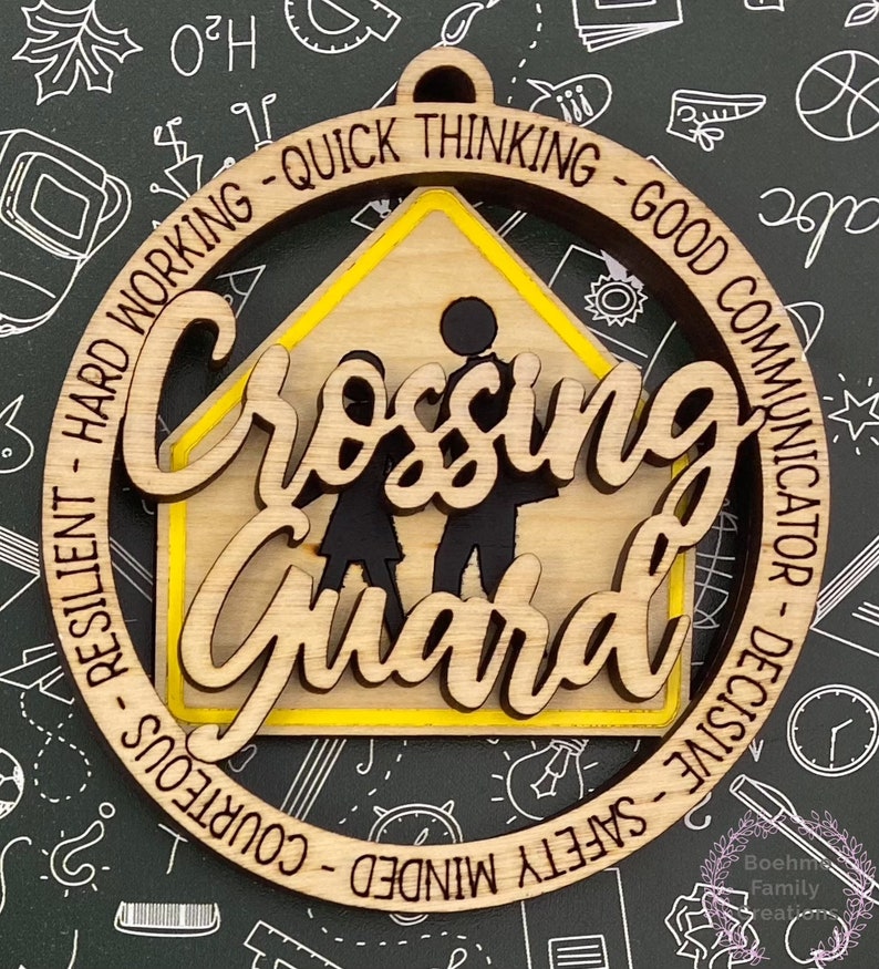 Crossing Guard Ornament, Appreciation Gift, Personalized Gift, School ...