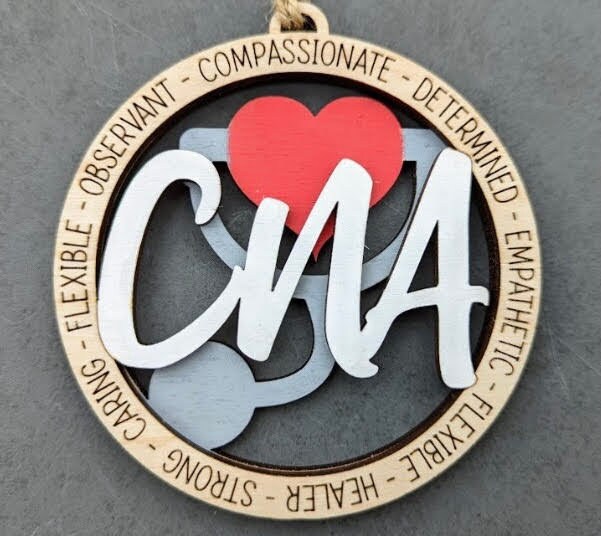 CNA Ornament, Certified Nursing Assistant, Medical, Car Charm ...