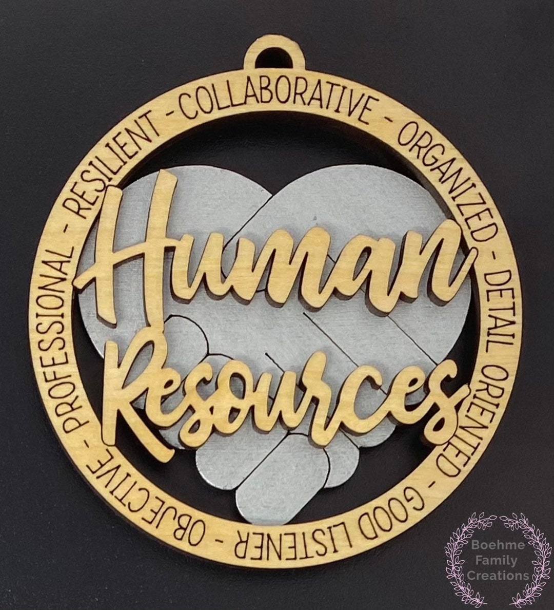 Human Resources Ornament, HR Manager, Appreciation Gift, Personalized ...