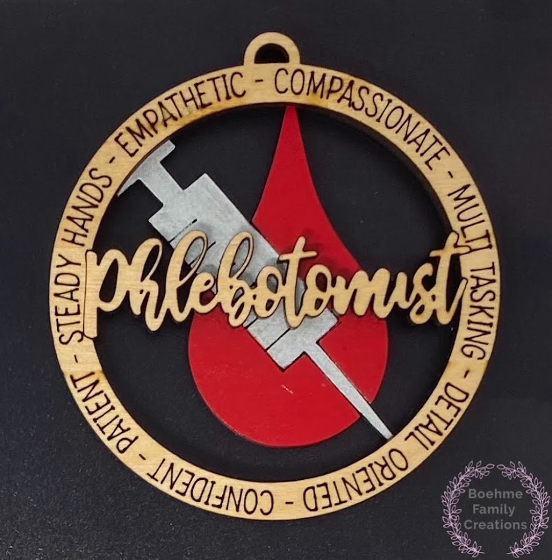 Phlebotomist Ornament, Medical, Laboratory, Hospital, Blood ...