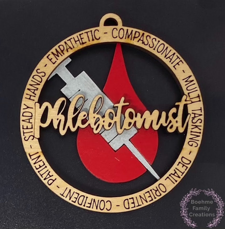 Phlebotomist Ornament, Medical, Laboratory, Hospital, Blood ...