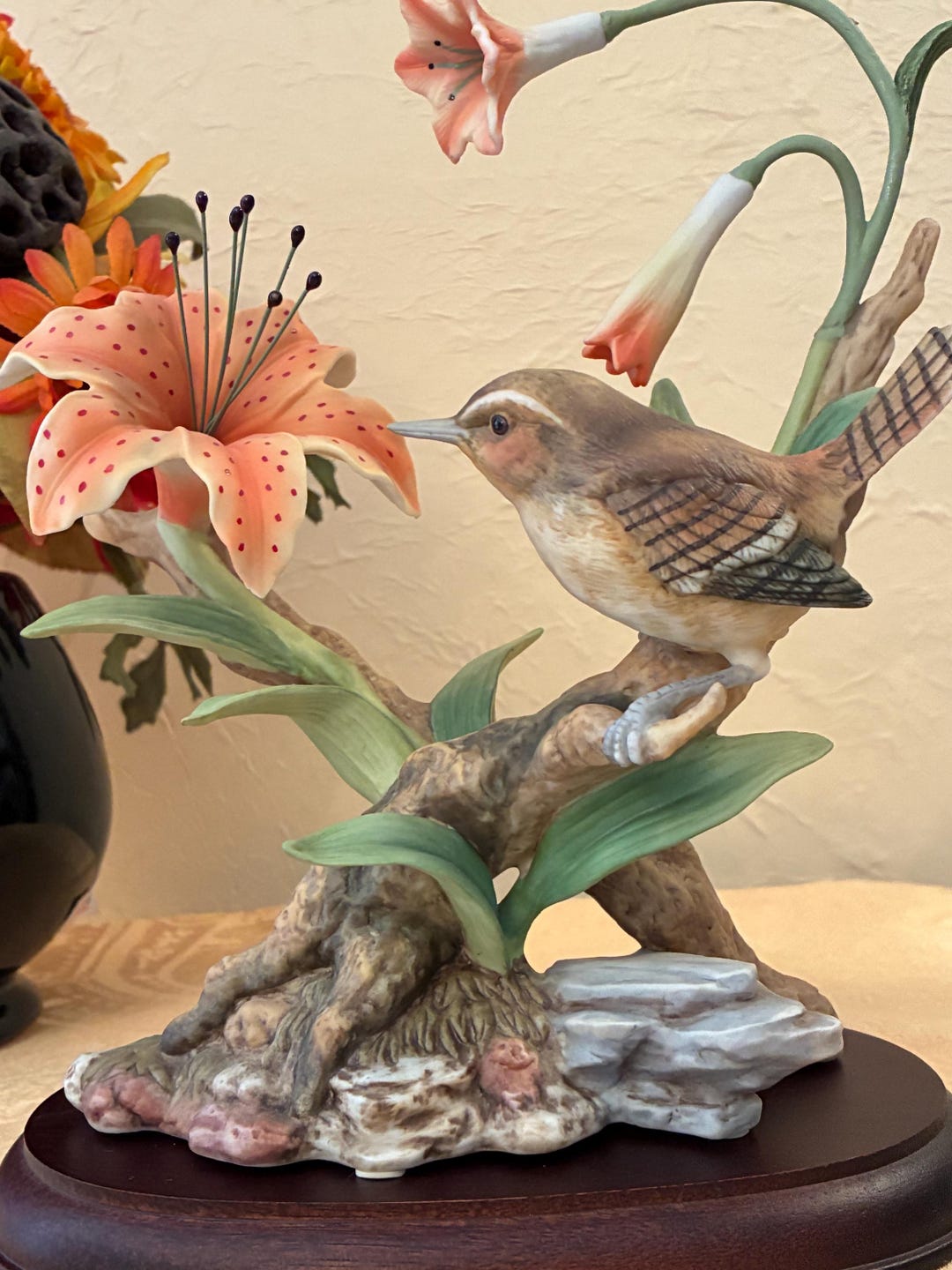 HOMCO Masterpiece, Field Wren Birds of Season, Classic Porcelain ...