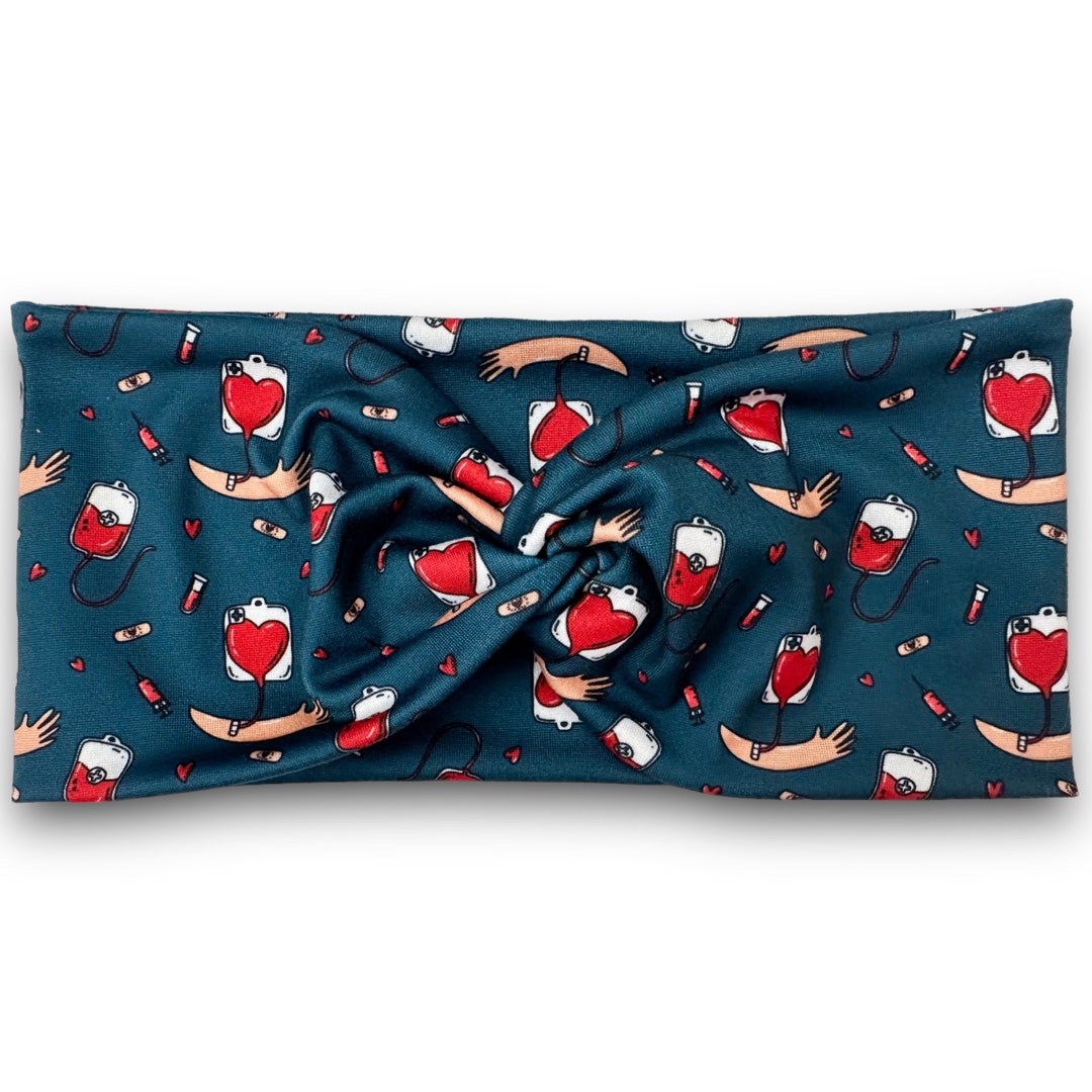 Hematology in Navy Twist Headband Phlebotomy/phlebotomist Fashion ...