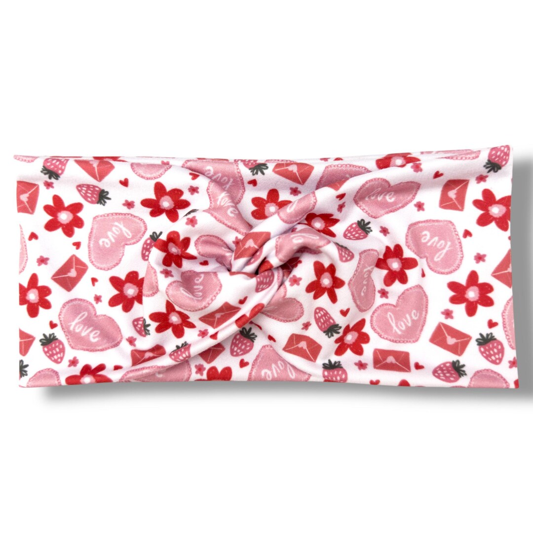 Valentine's Day Twist Headband, Handcrafted With Love - Etsy