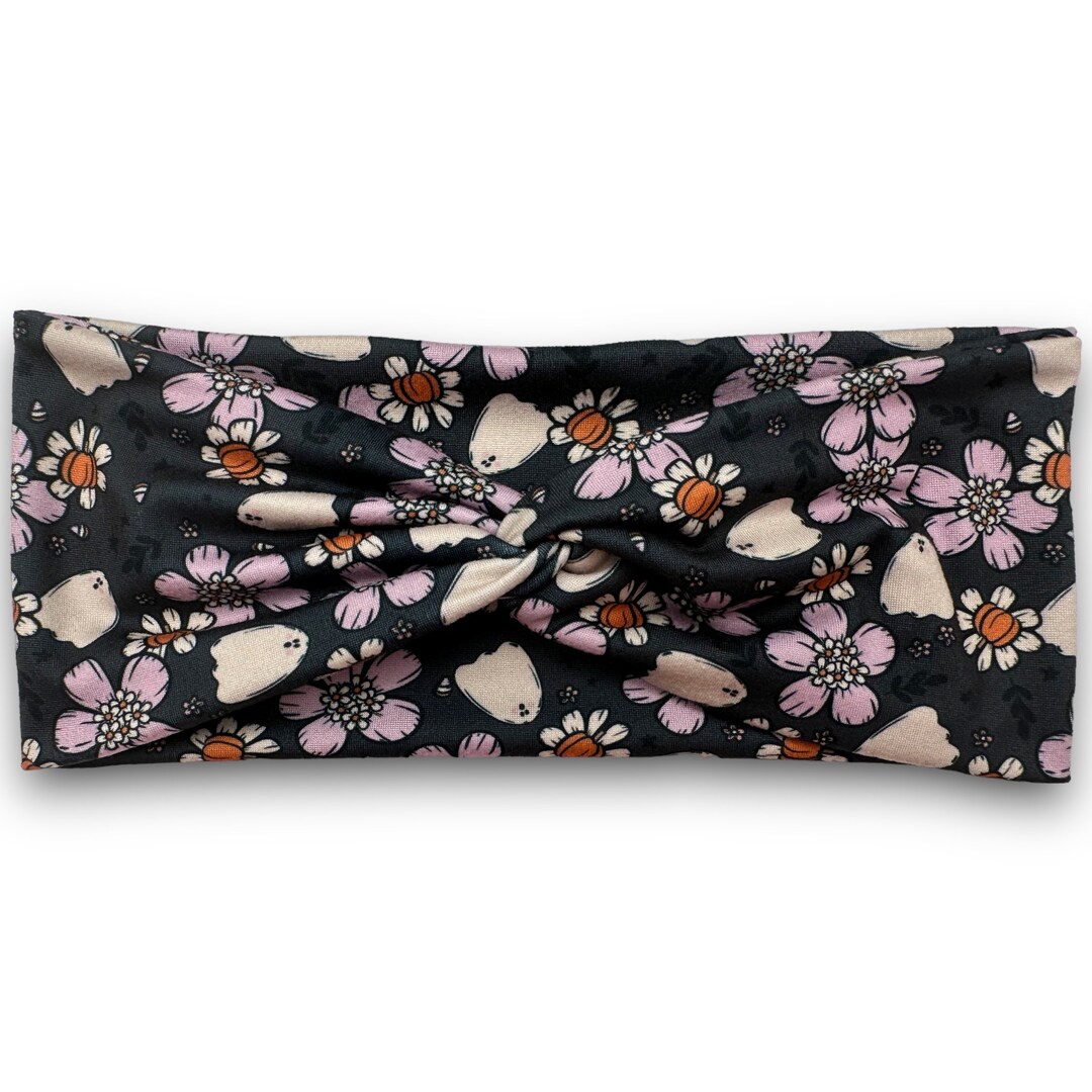 Pumpkin Booquet Twist Headband, Halloween Headband, Floral Headband - Etsy