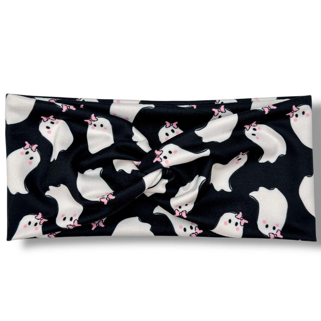 Cute Boo Twist Headband – Buttery Soft Double Brushed Poly | Ghosts ...