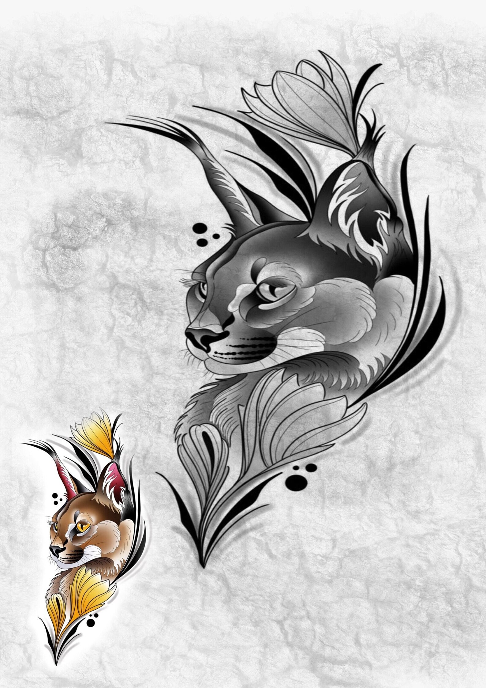 100 Neo Traditional Tattoo Stamp Pack Vol. 12 iPad Procreate Neo Tattoo ...