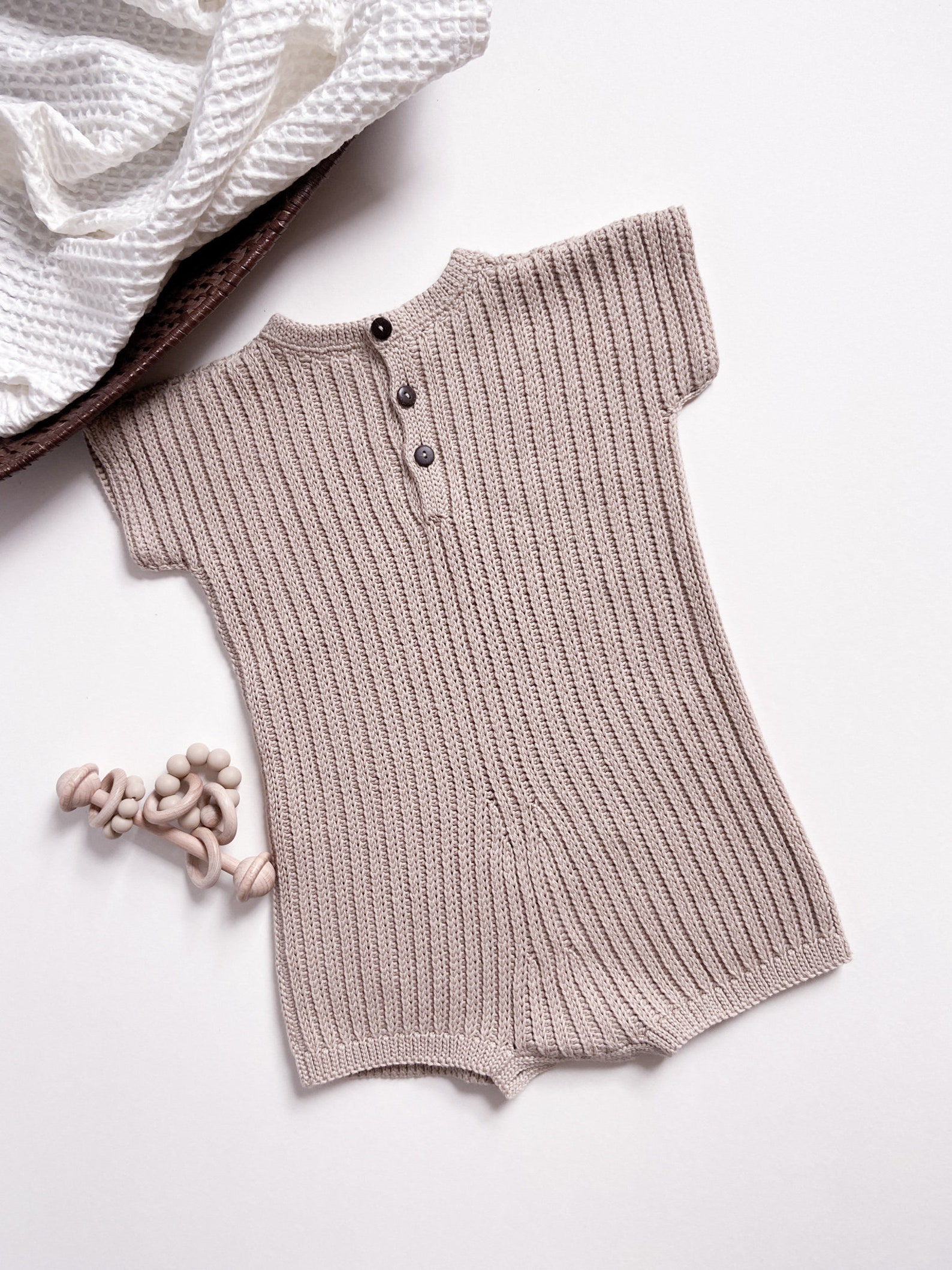 CROCHET PATTERN Ribbed Playsuit in 2x2 Knit-like Ribbing - Etsy