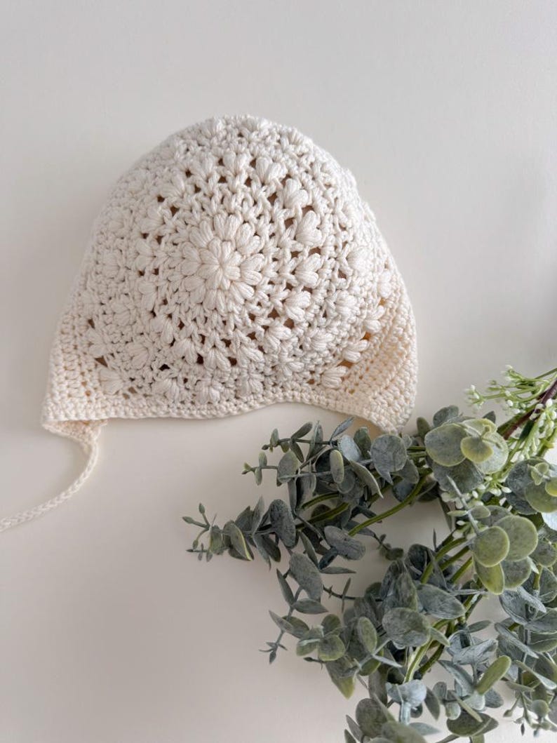 CROCHET PATTERN Vintage Bloom Bonnet | Crochet Pattern (with Video ...