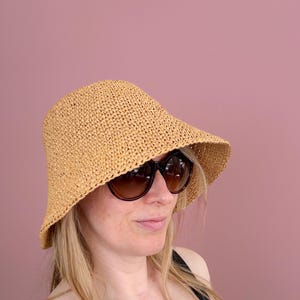 CROCHET PATTERN | Raffia Bucket Hat - 2-in-1 Design for Sun Hat and ...