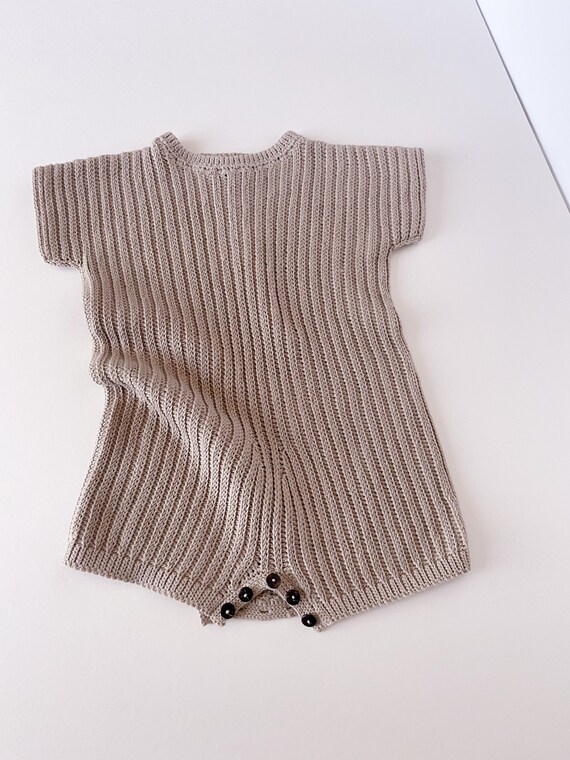 CROCHET PATTERN Ribbed Playsuit in 2x2 Knit-like Ribbing - Etsy