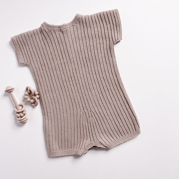 Ribbed Baby Romper - Etsy