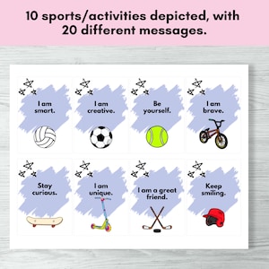 Affirmation Cards Printable | Sports | Printable Affirmations for Kids ...
