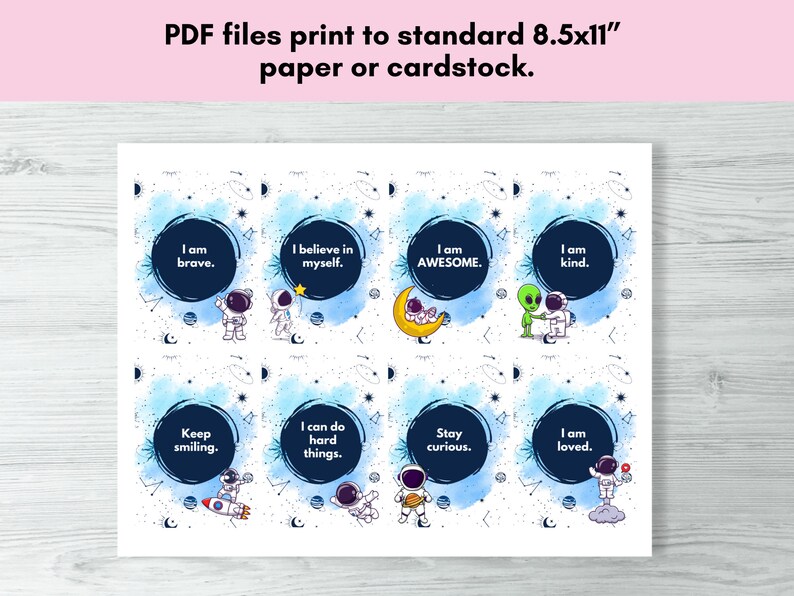 Affirmation Cards Printable | Printable Affirmations for Kids | Outer ...
