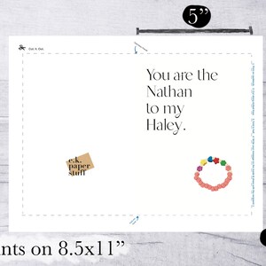 Printable One Tree Hill Card Anniversary, Valentines Day Naley - Etsy