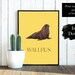 Walrus on a Wall Wall Art Walrus Pun Printable Art Eclectic Print - Etsy