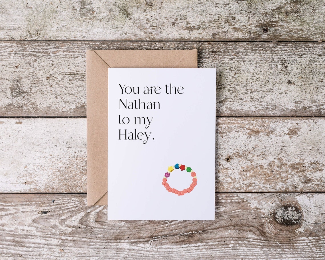 Printable One Tree Hill Card Anniversary, Valentines Day Naley - Etsy