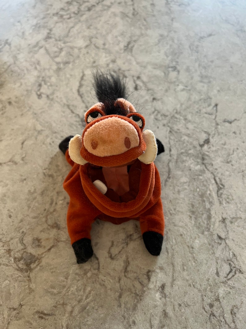 Vintage Disney Plush Beanie Pumba From the Lion King - Etsy
