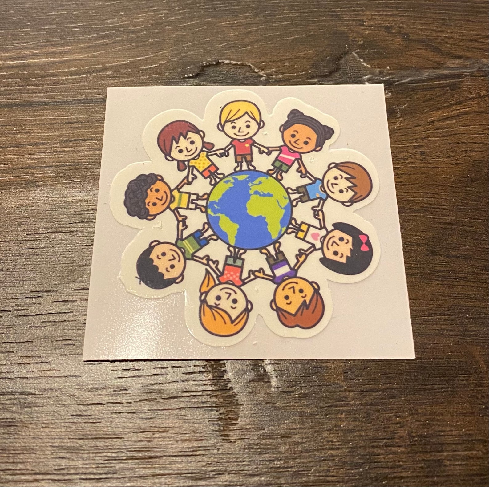 Multicultural Children Around the World Sticker: Waterproof Vinyl Decal ...