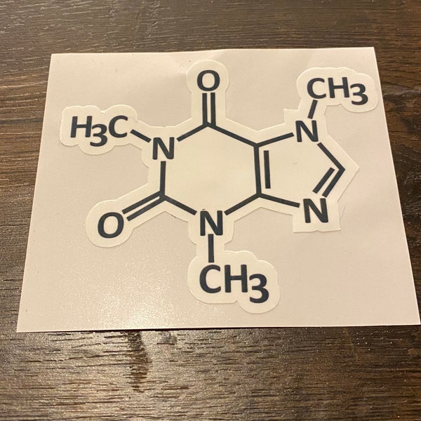 Molecule Sticker - Etsy